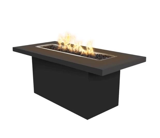 The Outdoor Plus 60” Bella Linear Fire Table - Powder Coated Metal ...