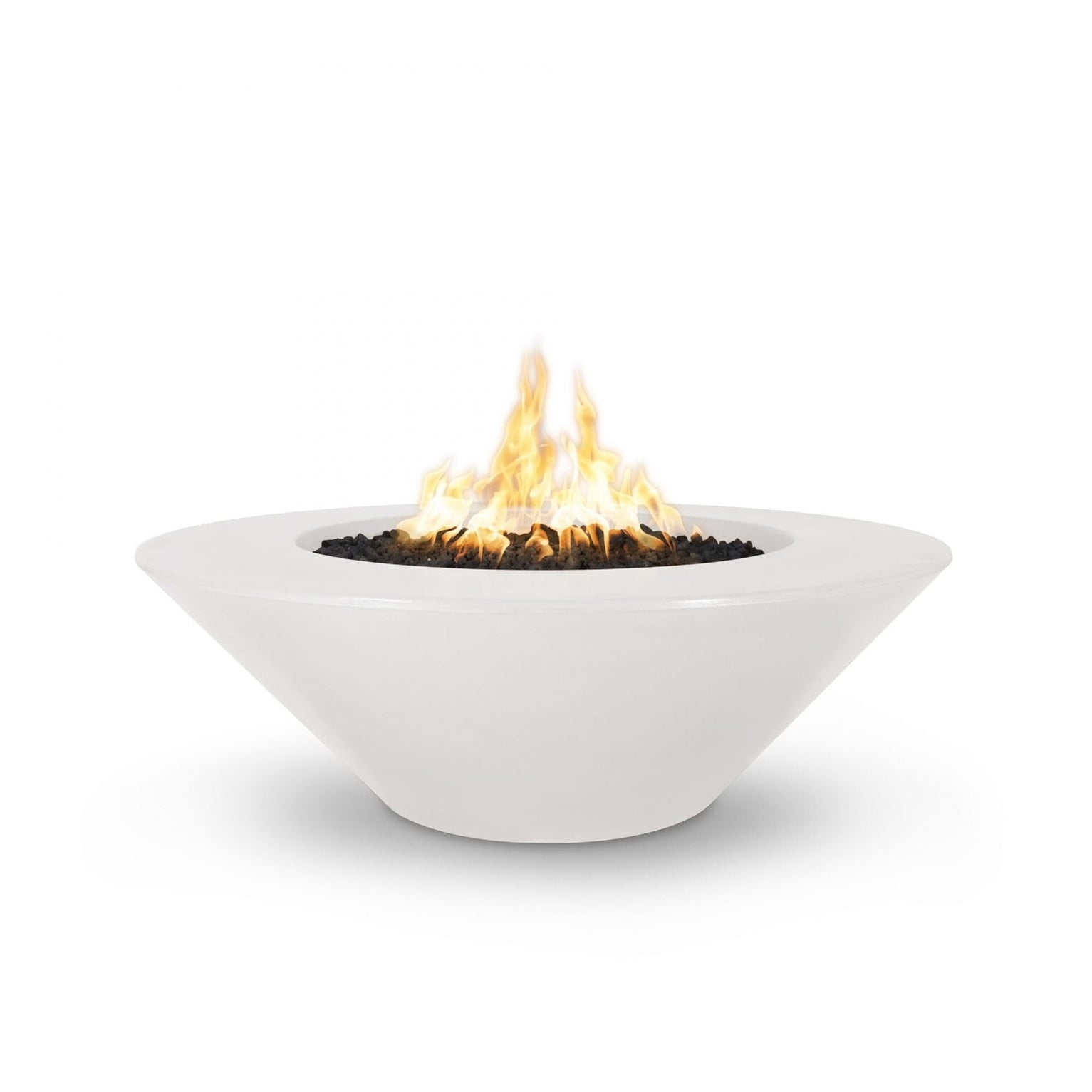 The Outdoor Plus 48” Cazo Fire Pit - Wide Ledge - GFRC Concrete ...